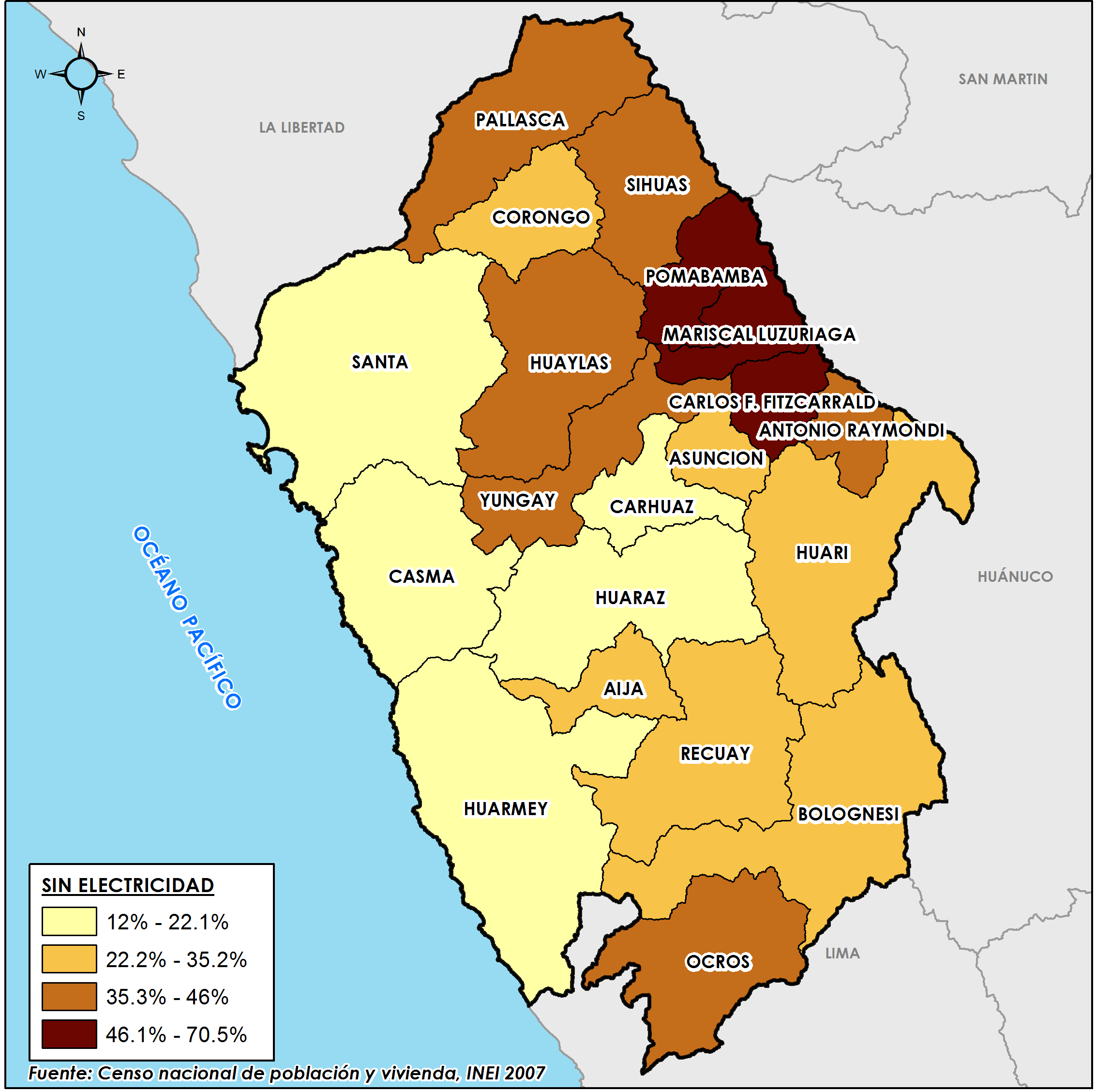 Mapa de Indicadores de Ancash