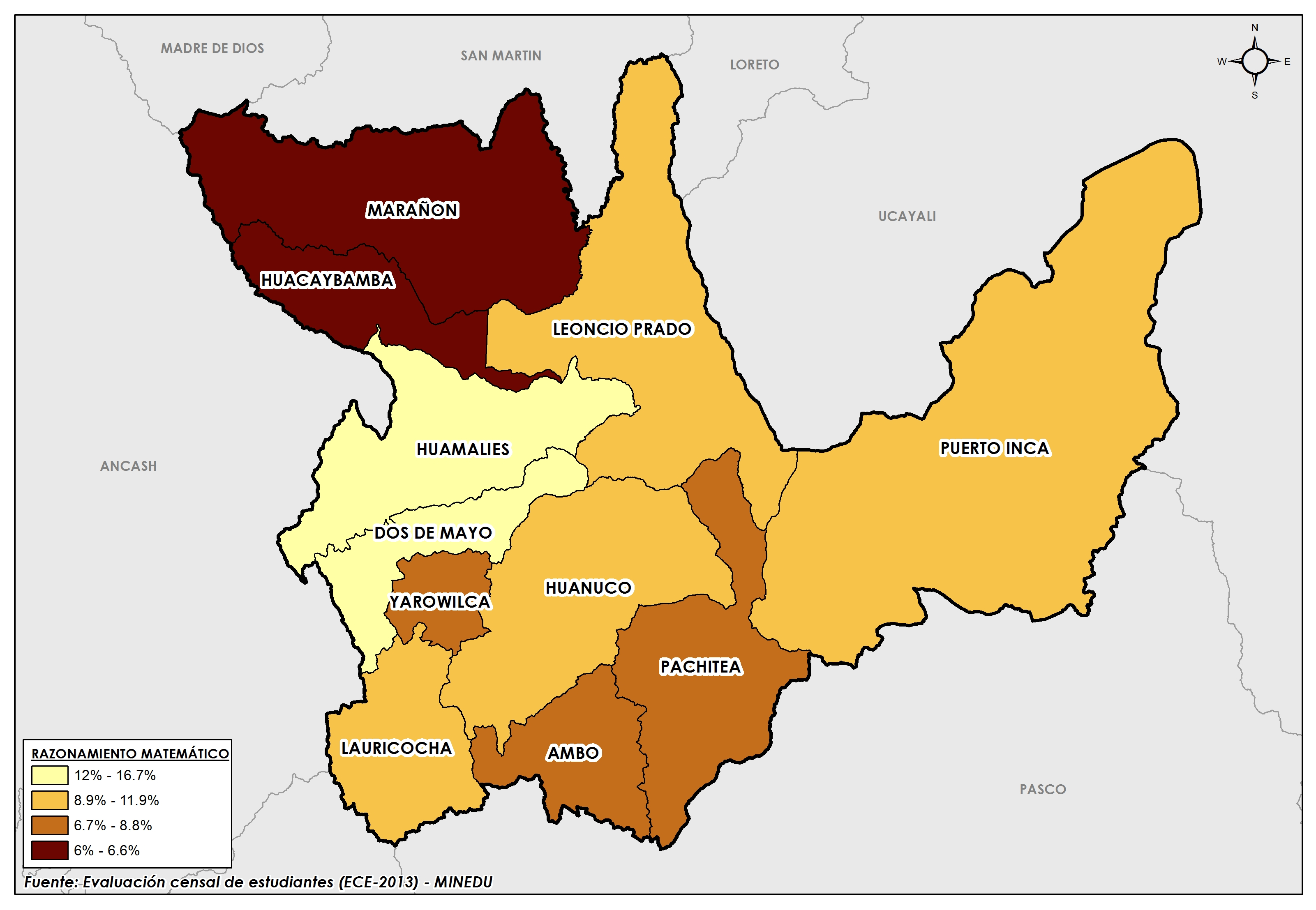 Mapa de Indicadores de Huanuco