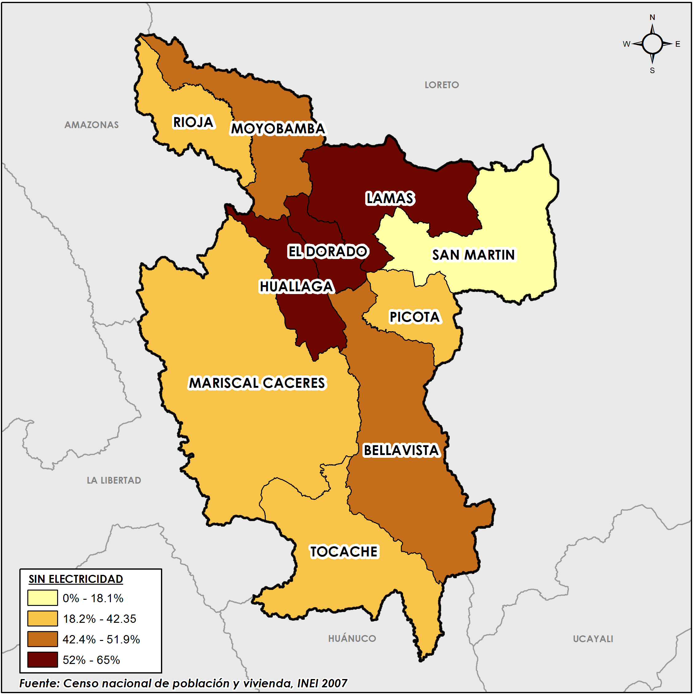 Mapa de Indicadores de San Martín